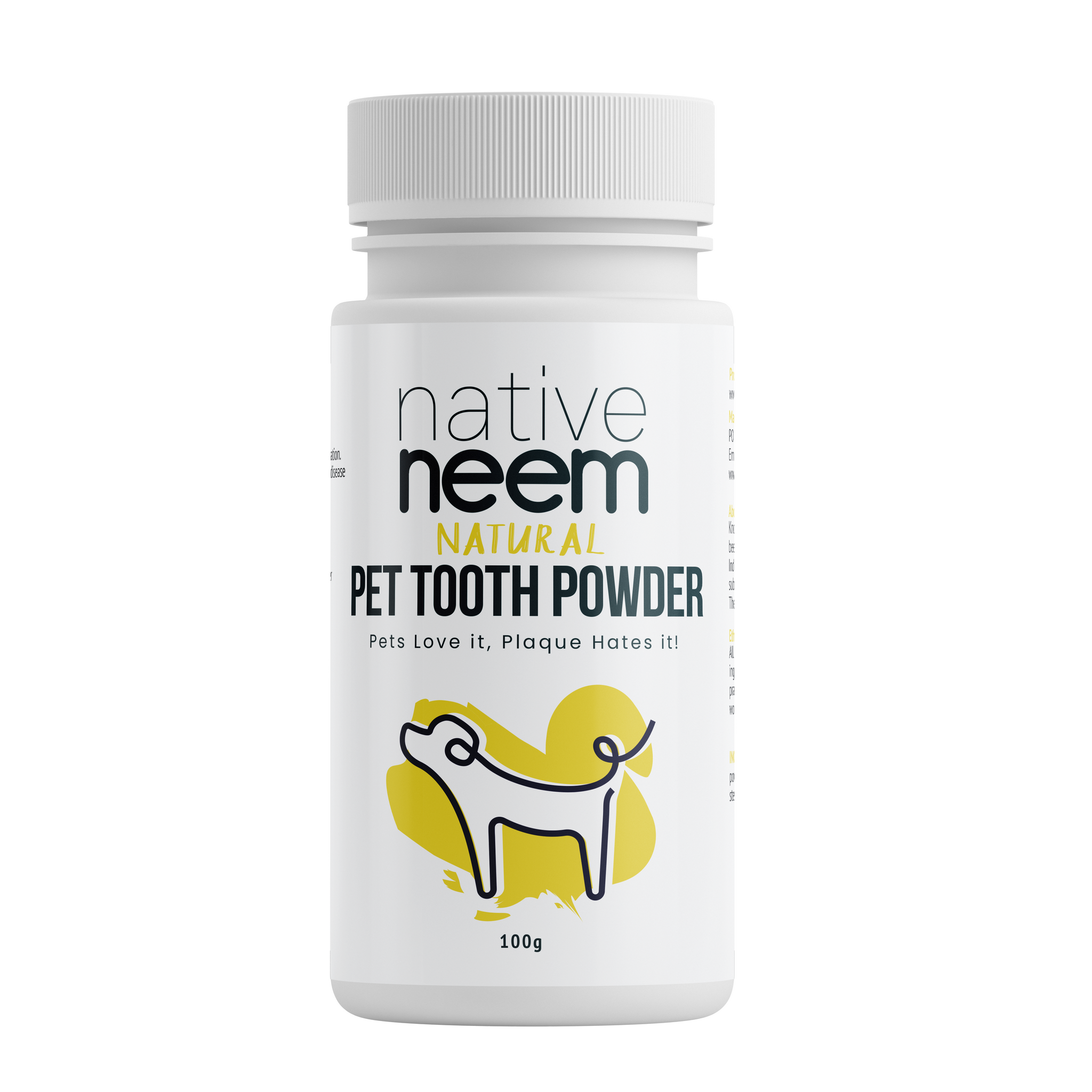 Nativeneem Organic Neem Pet Tooth Powder 100g – Green Trading